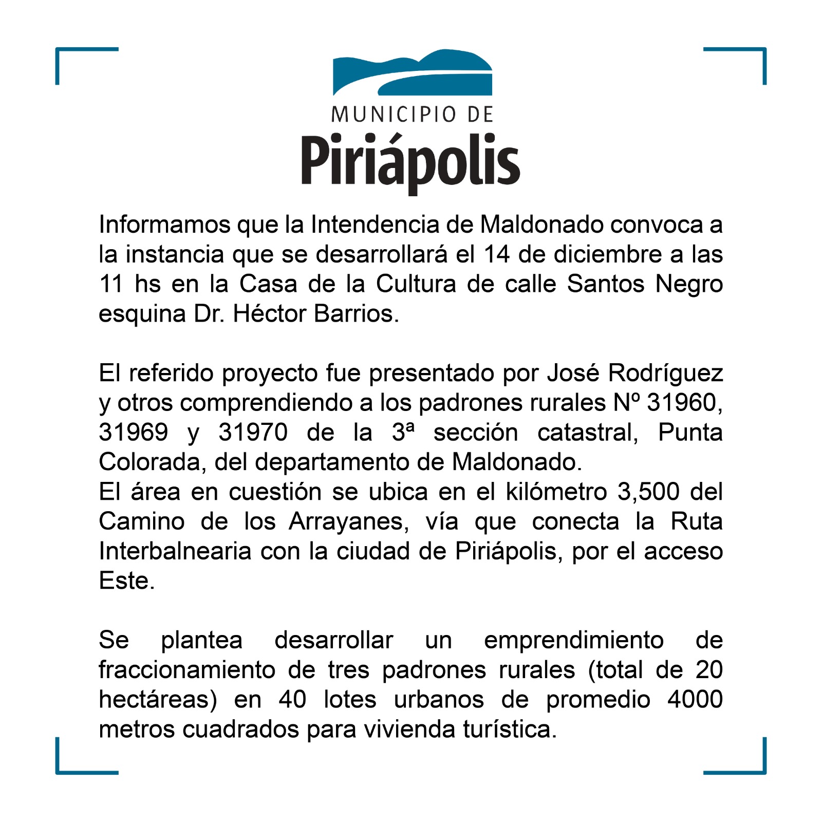 Este jueves audiencia pública por proyecto Colinas del Mar; comunicado ...