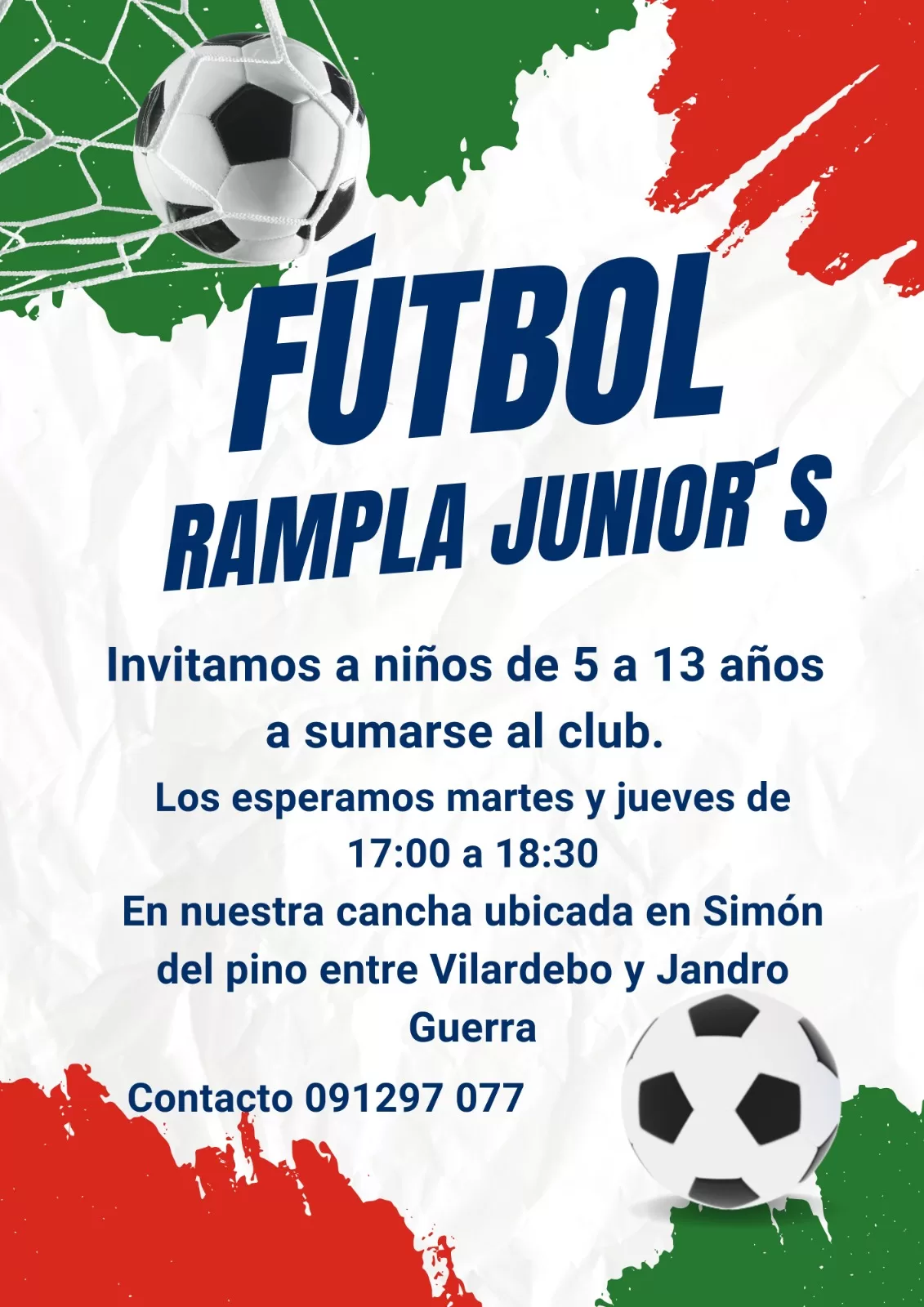 Rampla Jr. convoca a niños de 5 a 13 años para sumarse al plantel de ...