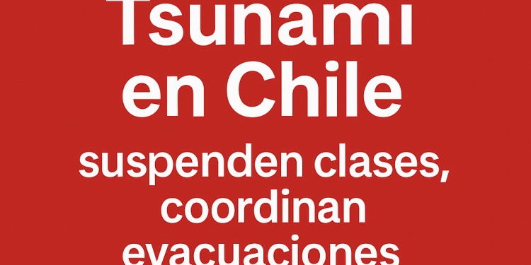 Chile bajo alerta de tsunami: suspenden clases, coordinan evacuaciones ...