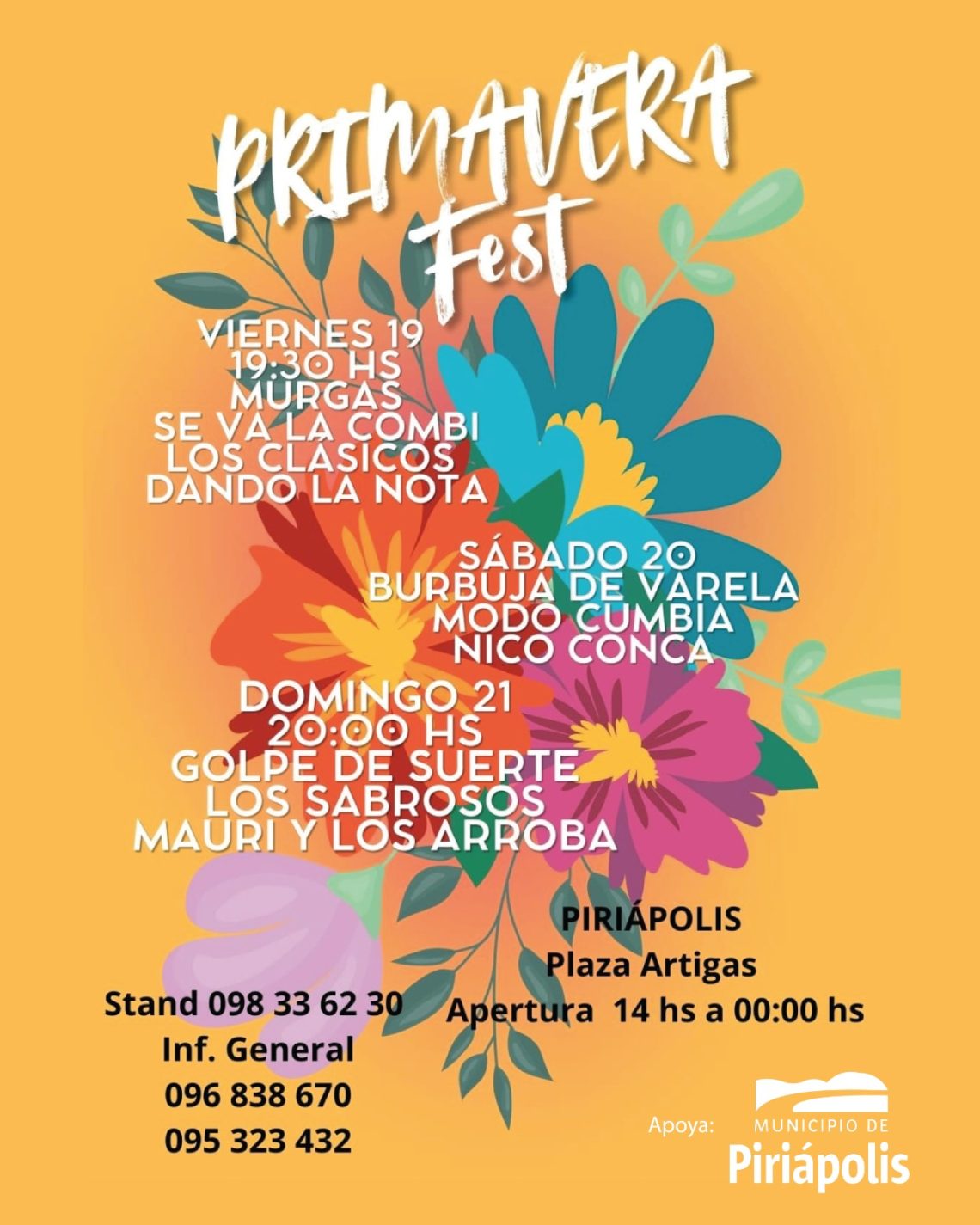 Piriápolis: festival Primavera Fest fue reprogramado para el 3, 4 y 5 ...