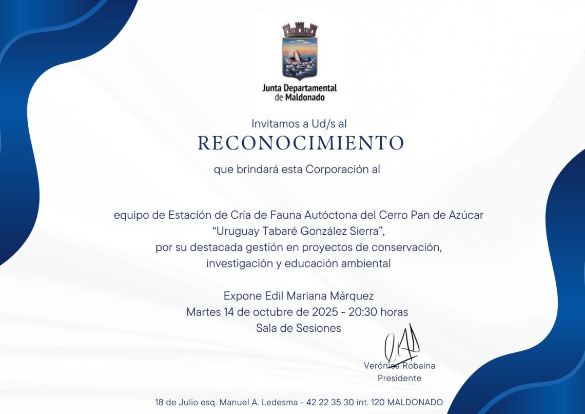 Reconocimiento oficial a la Estación de Cría de Fauna Autóctona del ...